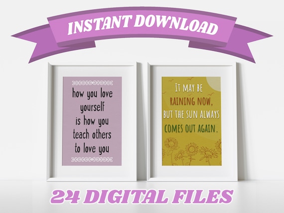 Printable Quotes Bundle Instant Download Digital Prints - Etsy