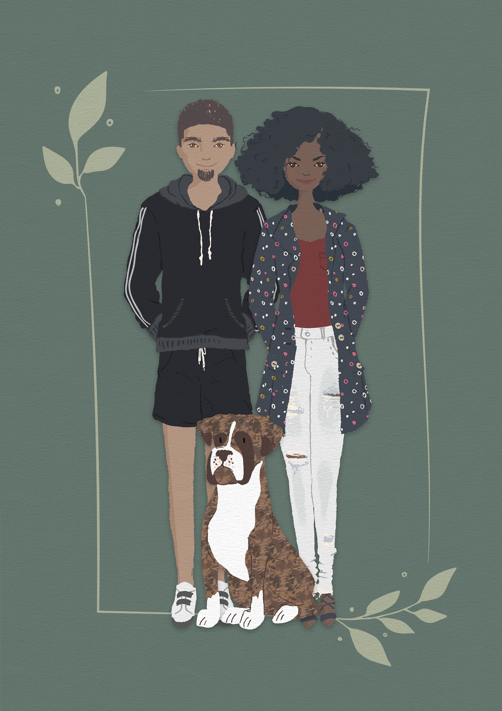 Custom Memorial Portrait Personalized Remembrance | Etsy