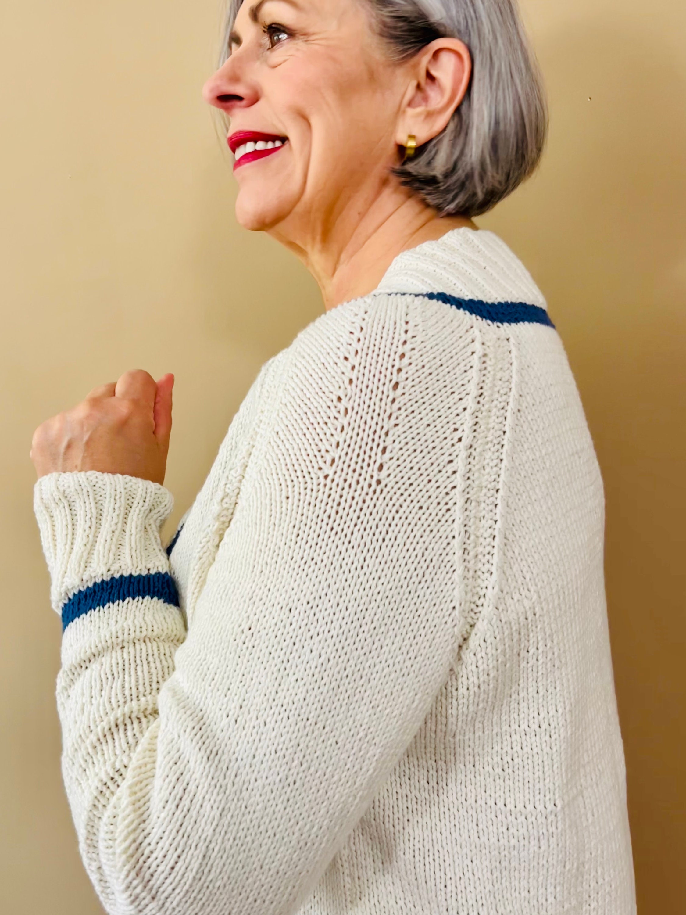 Maritime Summer Sweater in 1920s Style - Knit Classic Elegance From ...