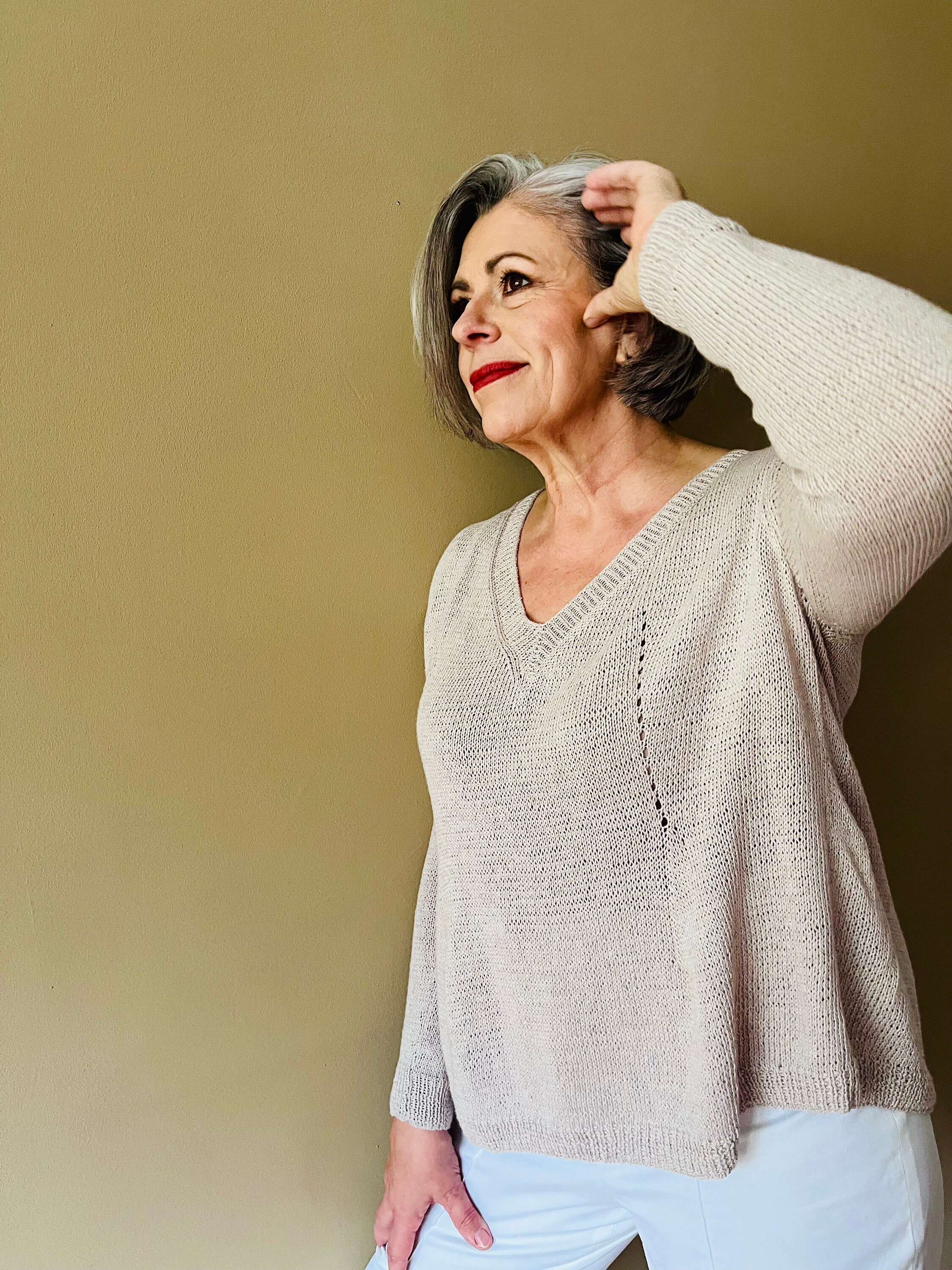 Knitting Pattern for Lightweight Summer Sweater: Timeless - Etsy