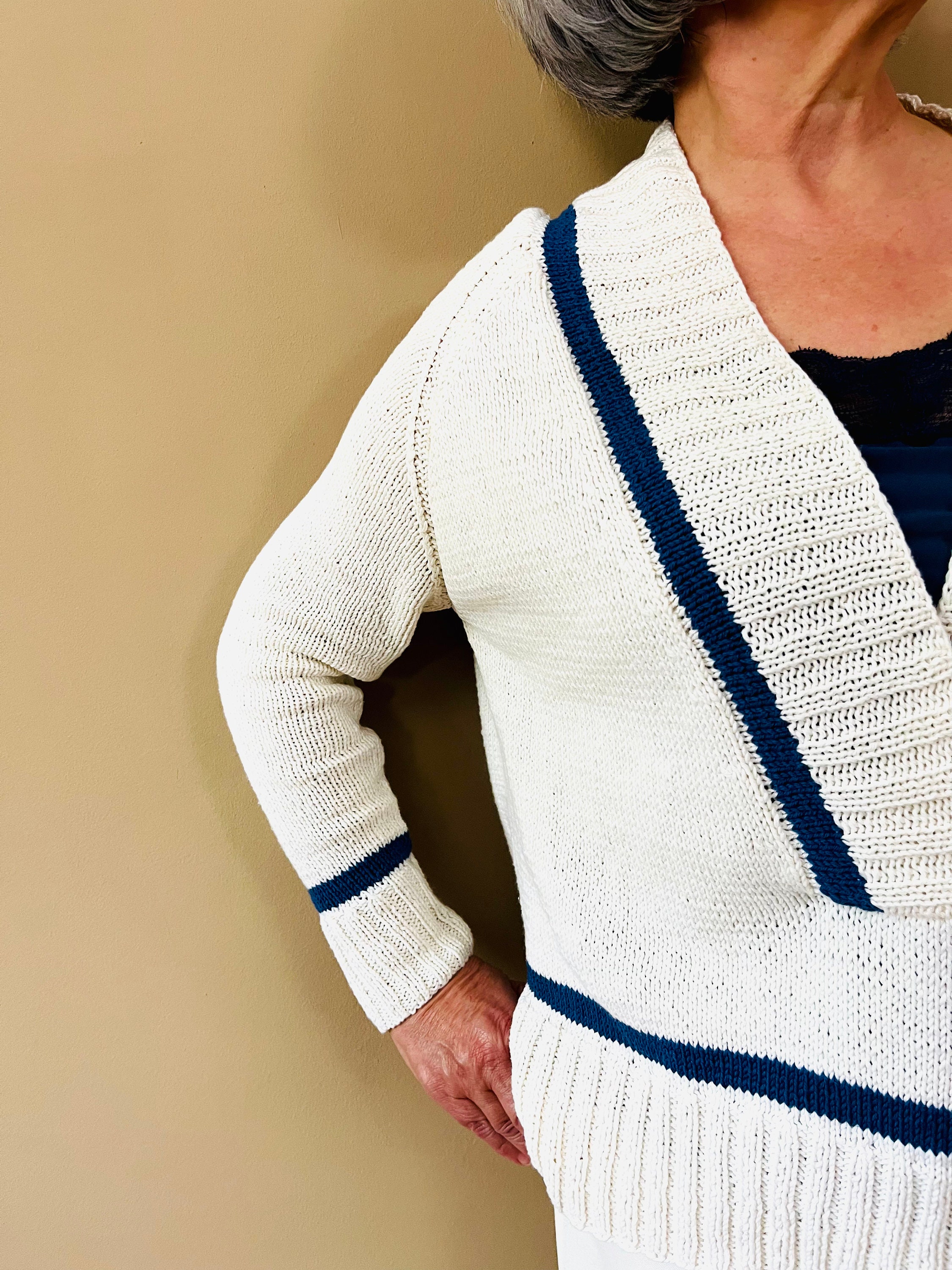 Maritime Summer Sweater in 1920s Style - Knit Classic Elegance From ...