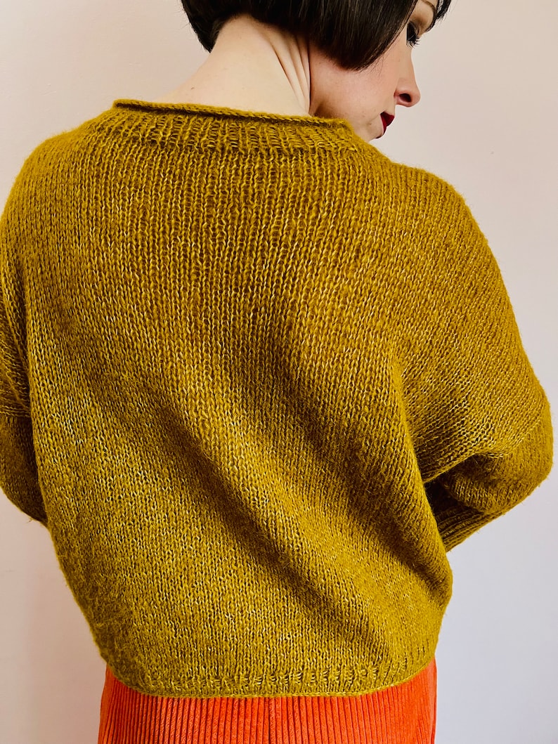 Knitting Pattern for Women's Sweater With Snug Sleeves - Etsy