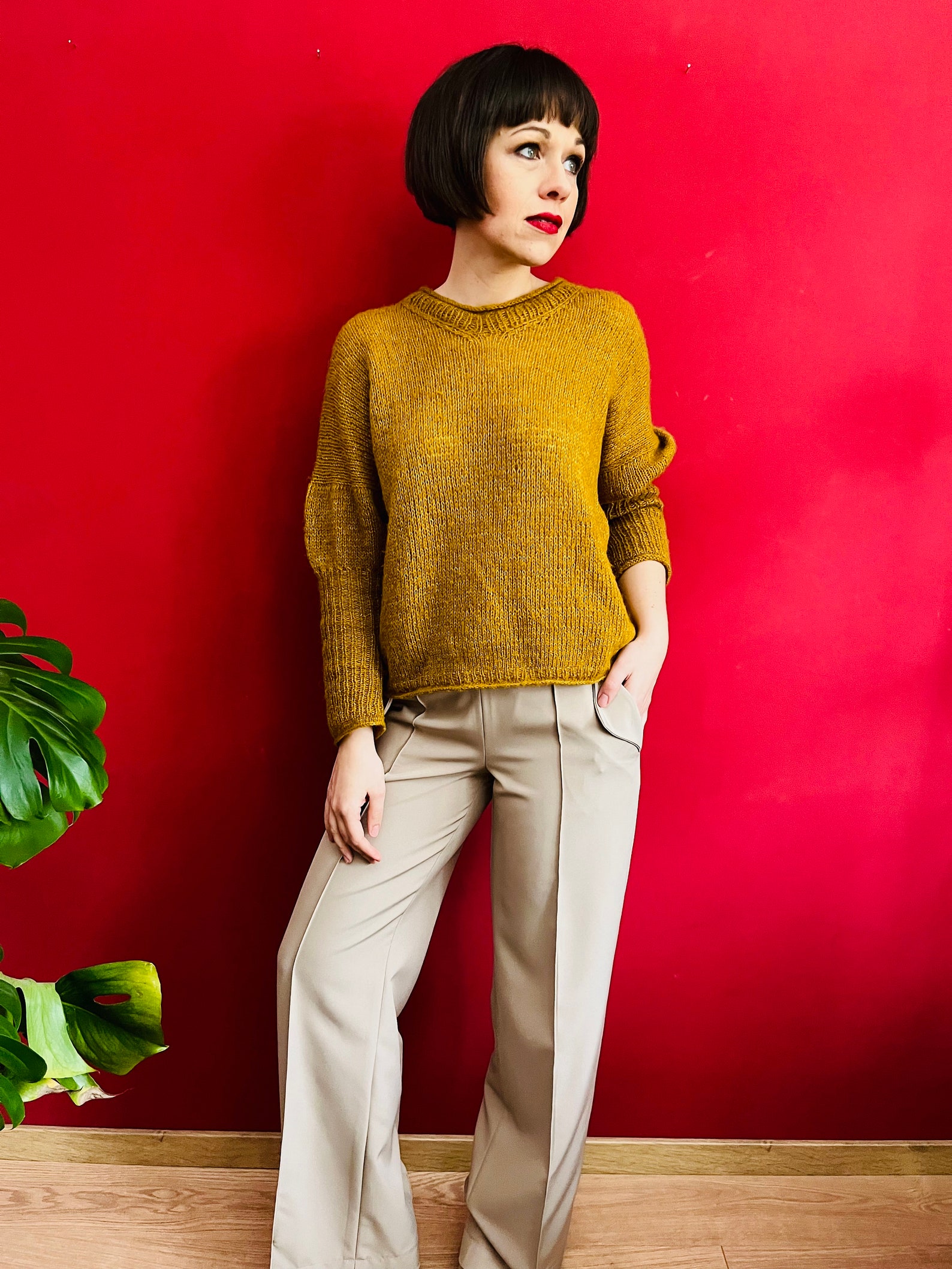 Knitting Pattern for Women's Sweater With Snug Sleeves - Etsy