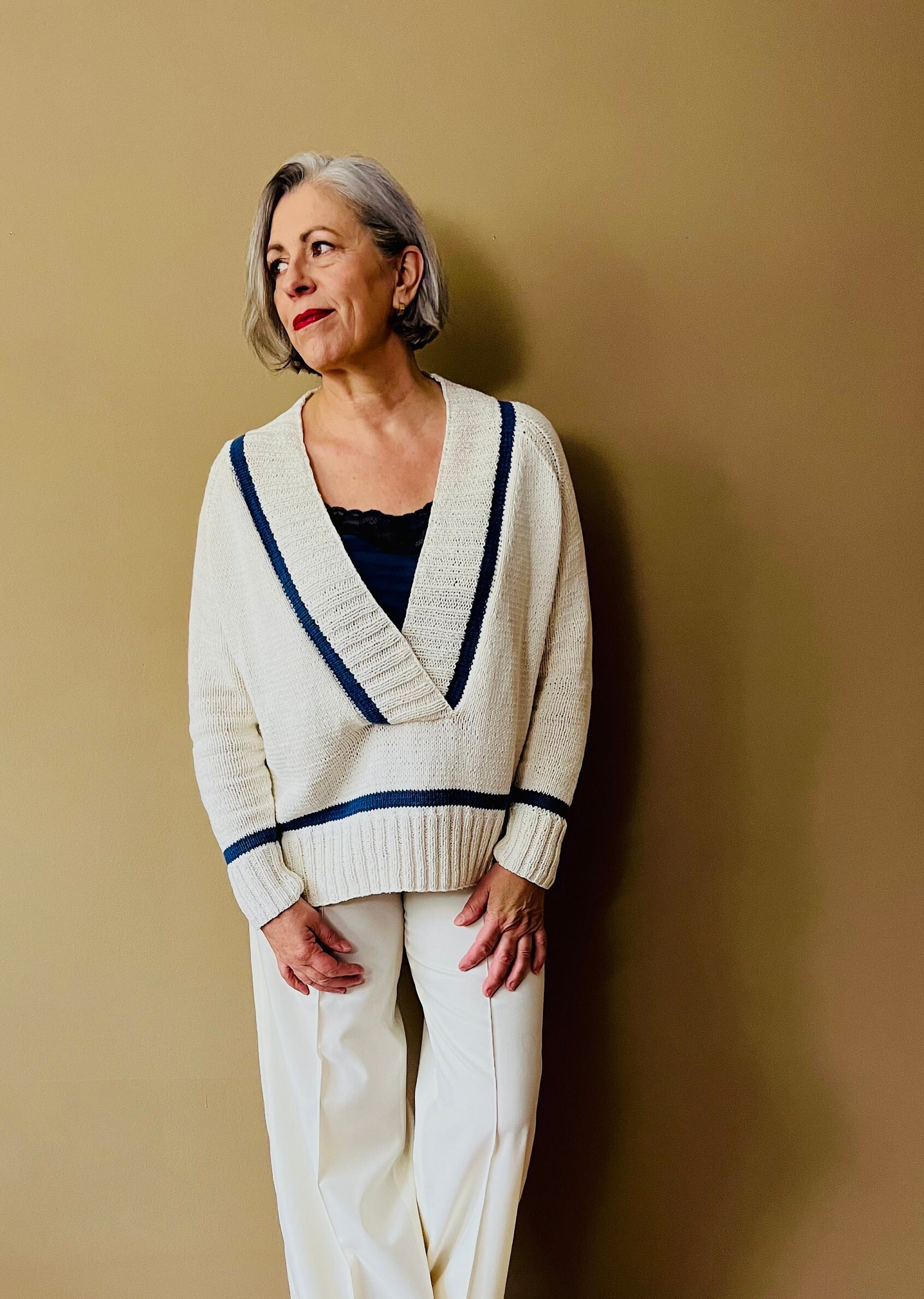Maritime Summer Sweater in 1920s Style - Knit Classic Elegance From ...