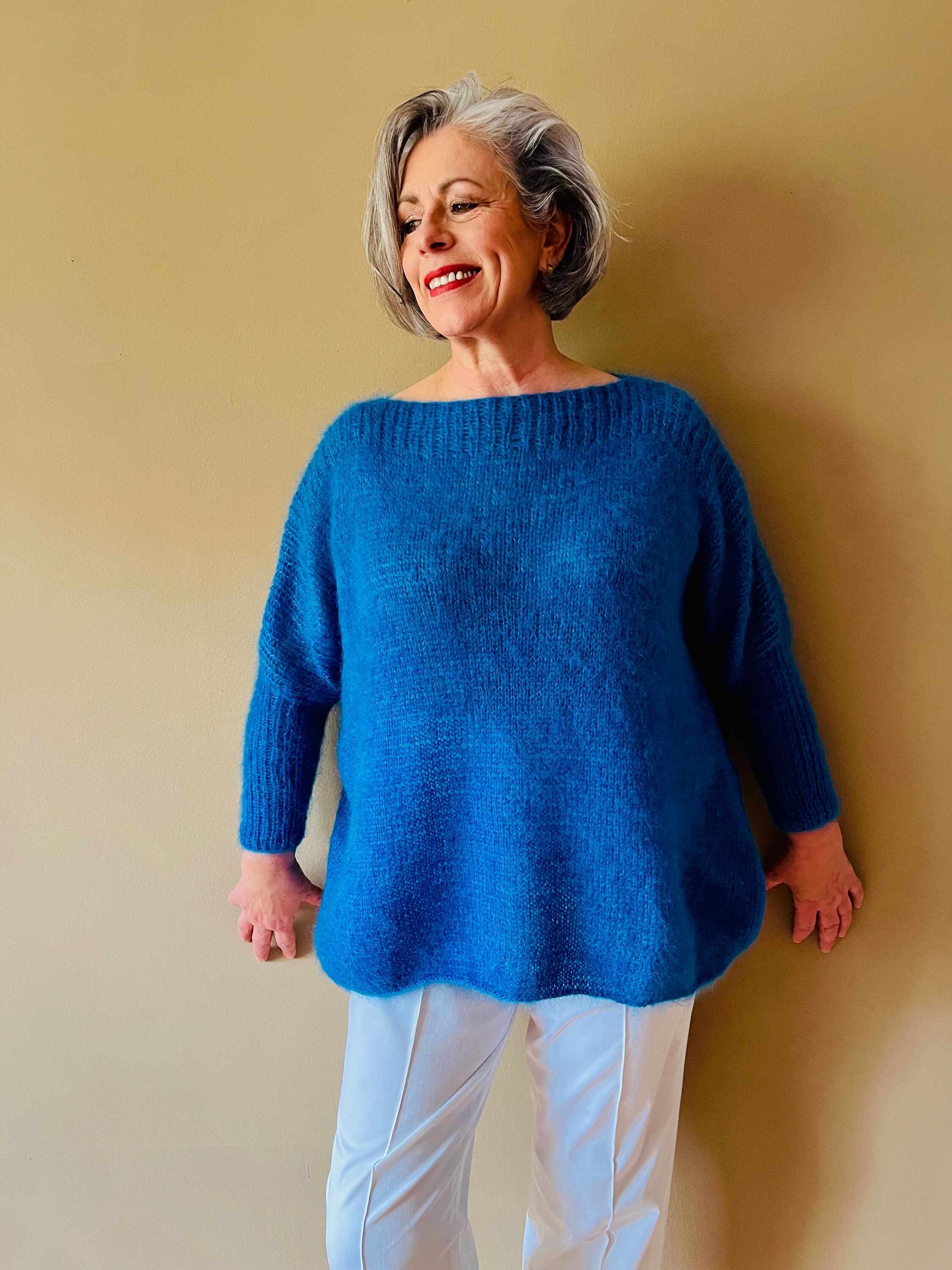 Easy Oversized Sweater Knitting Pattern - Etsy