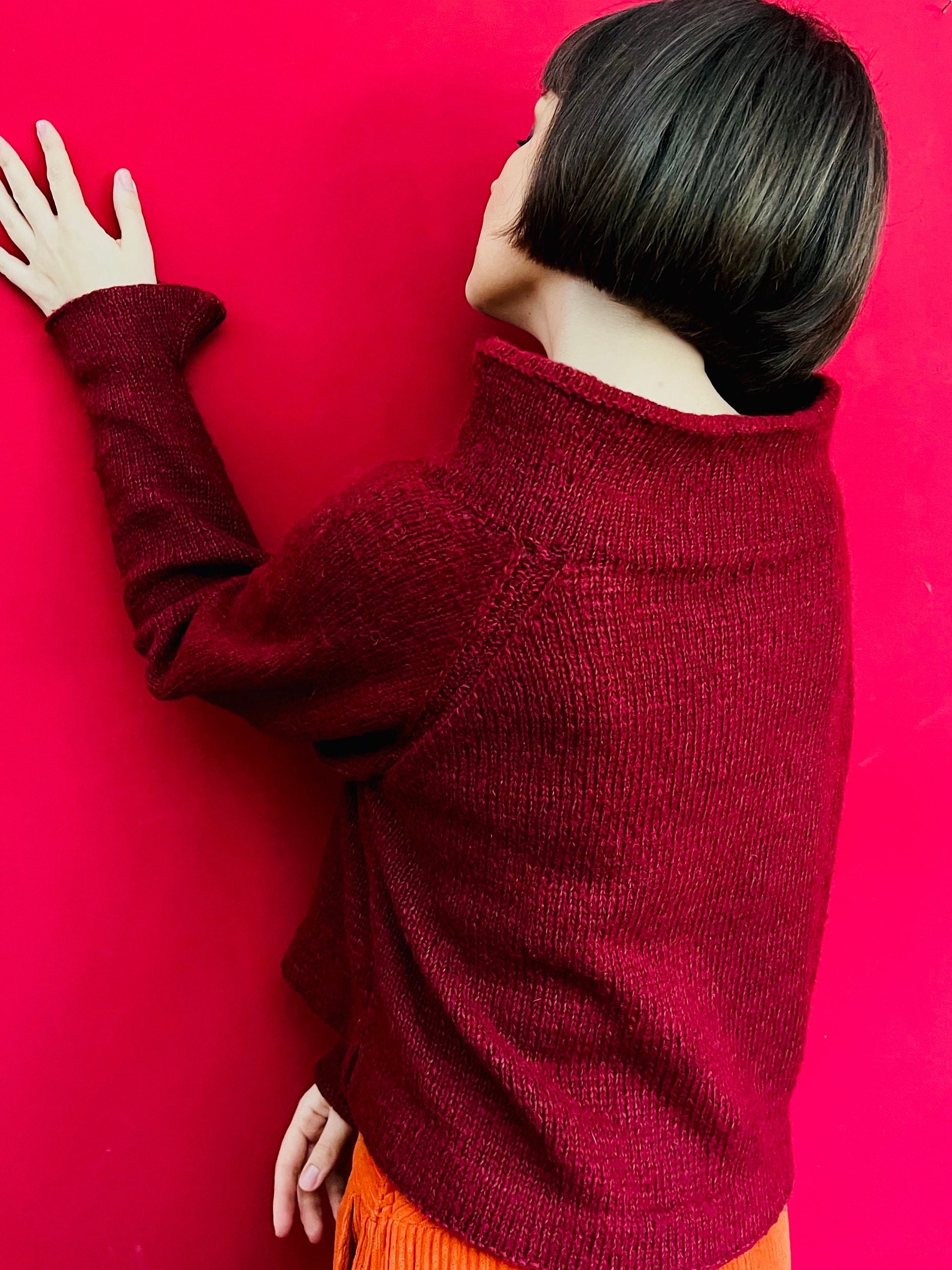 Exclusive Knitting Pattern - Audrey Hepburn Style Sweater With Boat ...