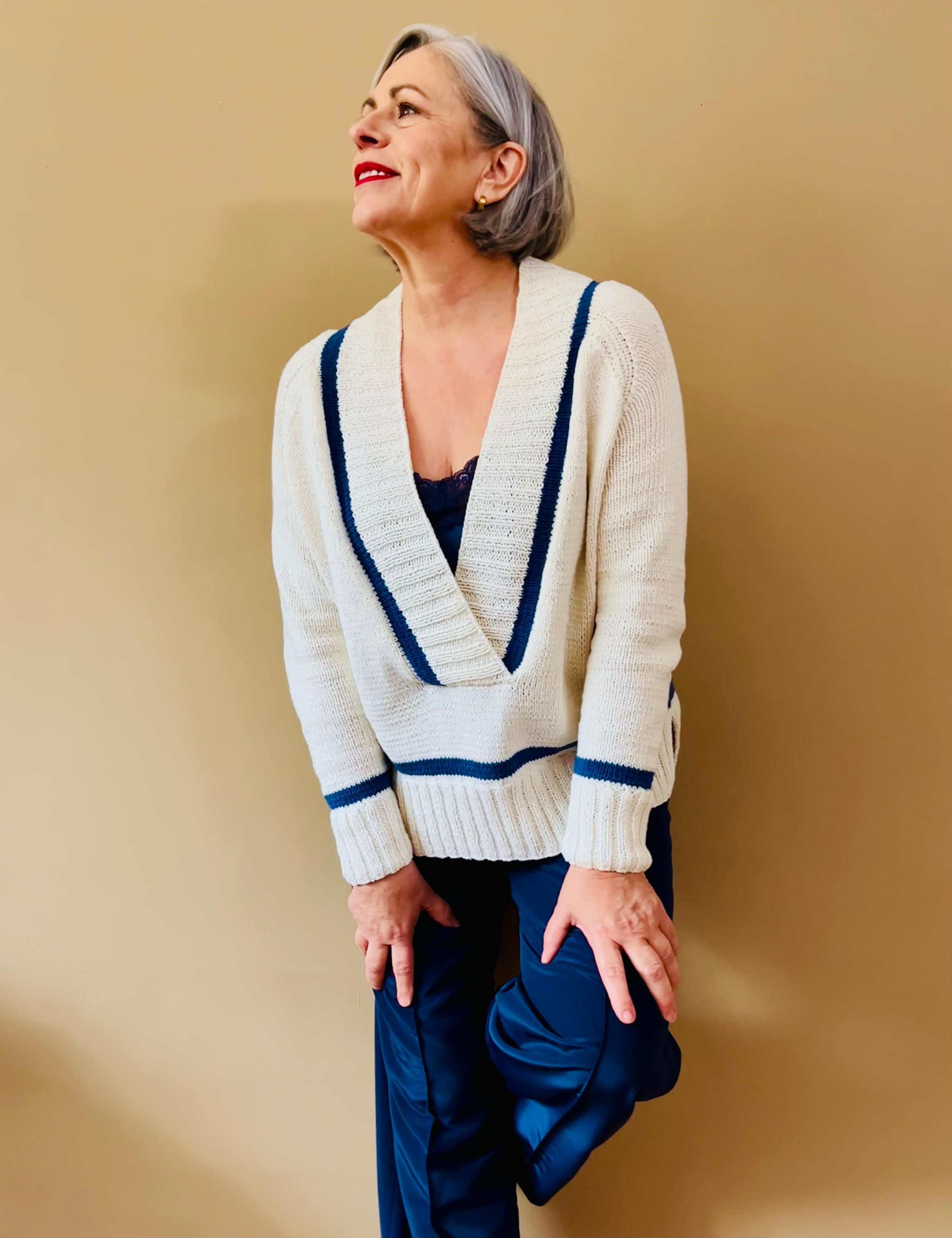 Maritime Summer Sweater in 1920s Style - Knit Classic Elegance From ...