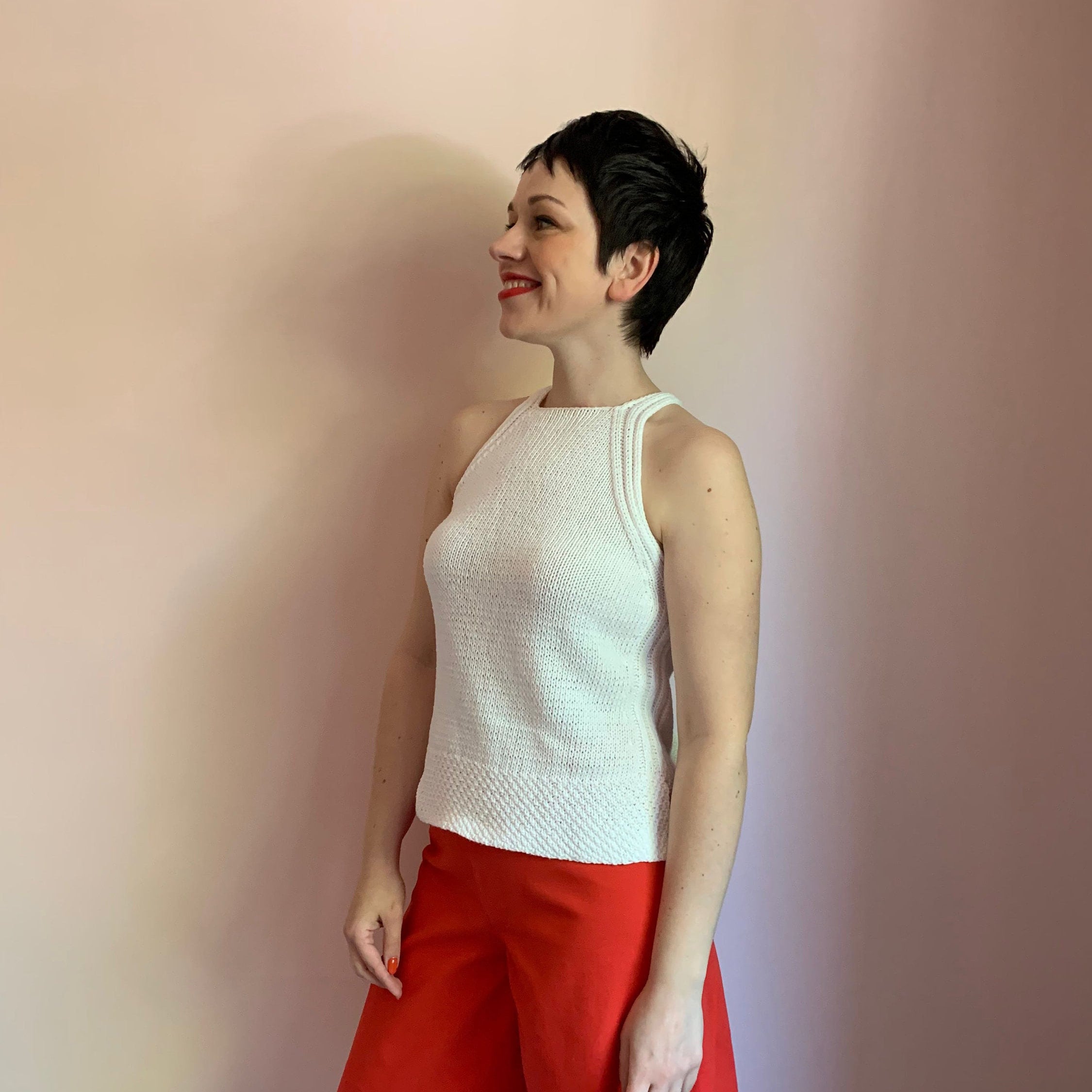 Linen Halterneck Top Knitting Pattern: Elegant Summer Top for Every ...