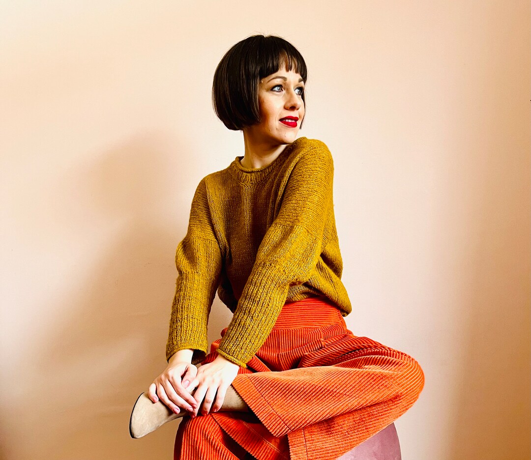 Knitting Pattern for Women's Sweater With Snug Sleeves - Etsy