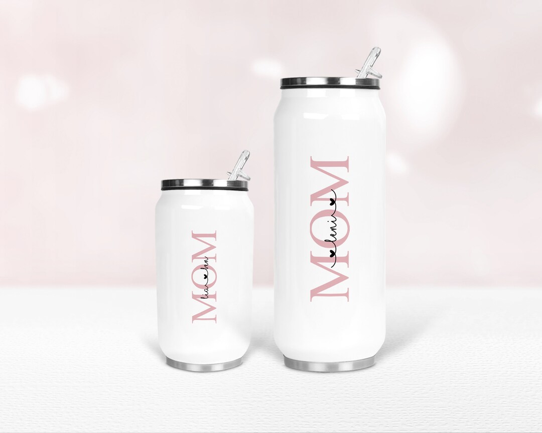 Mama | Stainless Steel Cans | MOM With Children's Names | Mother's Day ...