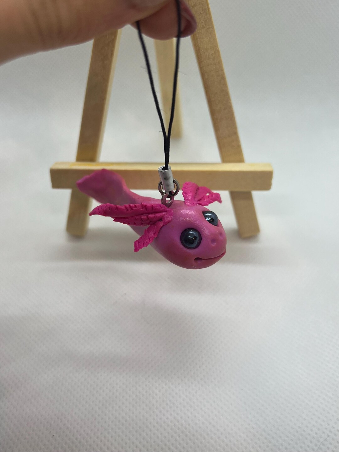 Fimo Polymer Clay Axolotl Figure Keychain Artdoll - Etsy