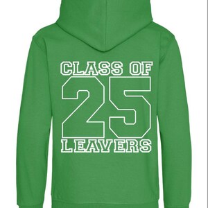 Personalised School Leavers Hoodies 2025, Primary School Leavers, Year ...
