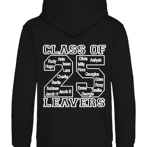 Personalised School Leavers Hoodies 2025, Primary School Leavers, Year ...
