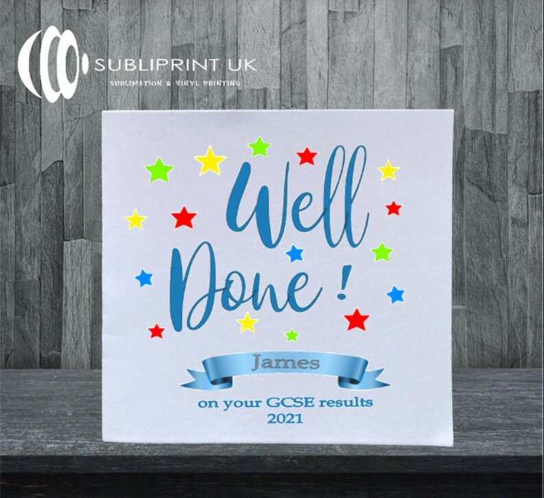 Well Done Card Personalised GCSE's A-Levels Exams | Etsy