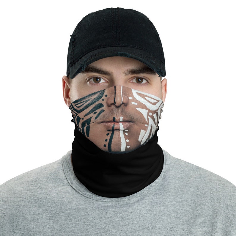 Human Face Mask Neck Gaiter Motorcycle mask Face | Etsy