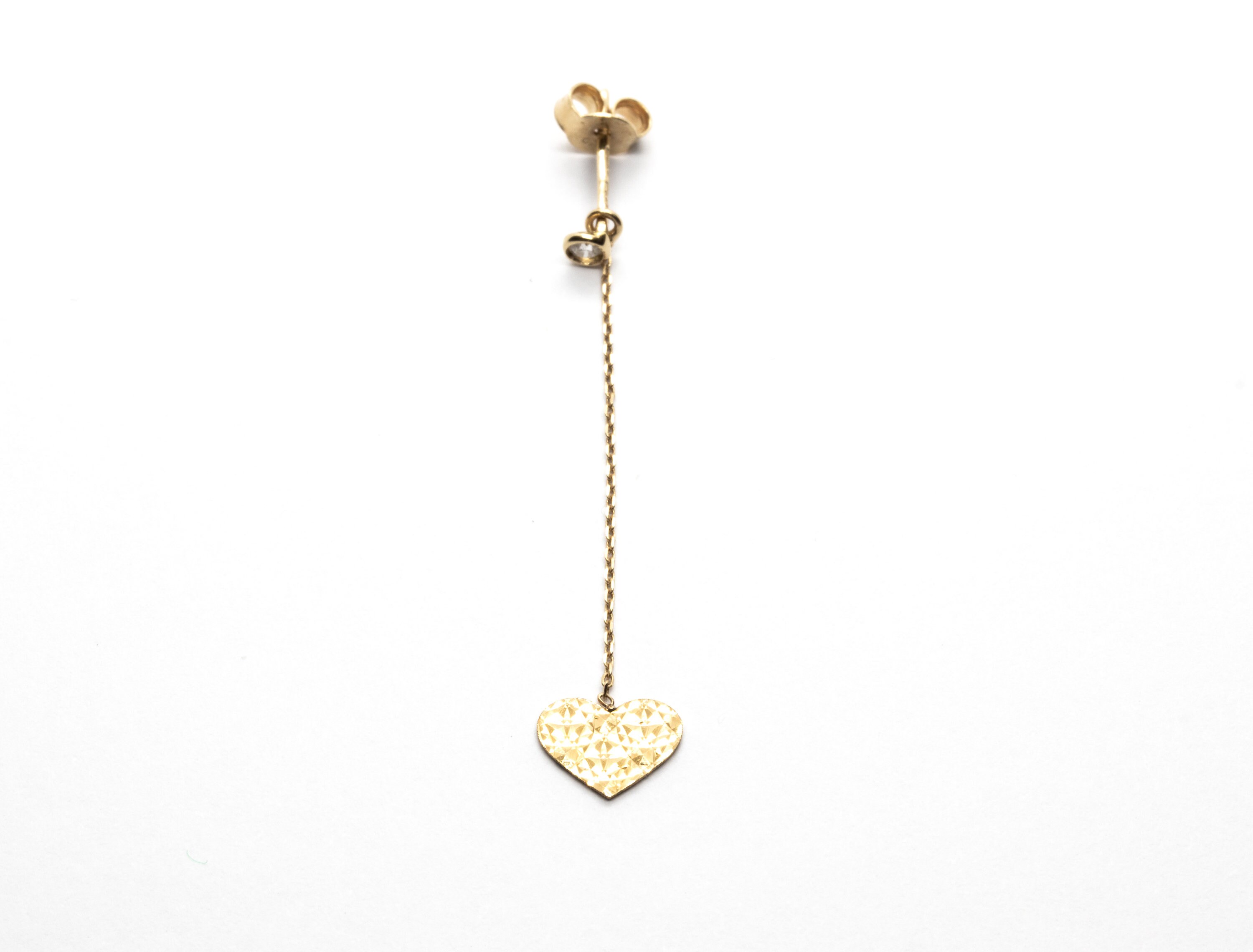 18k Gold Alphabet Earring, Dangling Initial Earring, Alphabet Earring ...