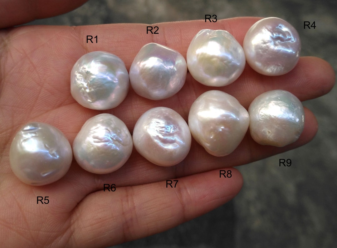 16-18mm Large Edison Pearls, Natural White Pearls, off Round Pearl ...
