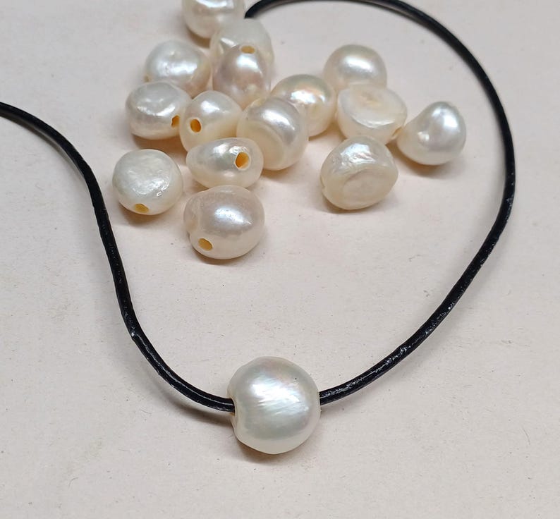 12-13mm Large Hole Pearls, Loose Freshwater Pearls, Irregular Pearls ...