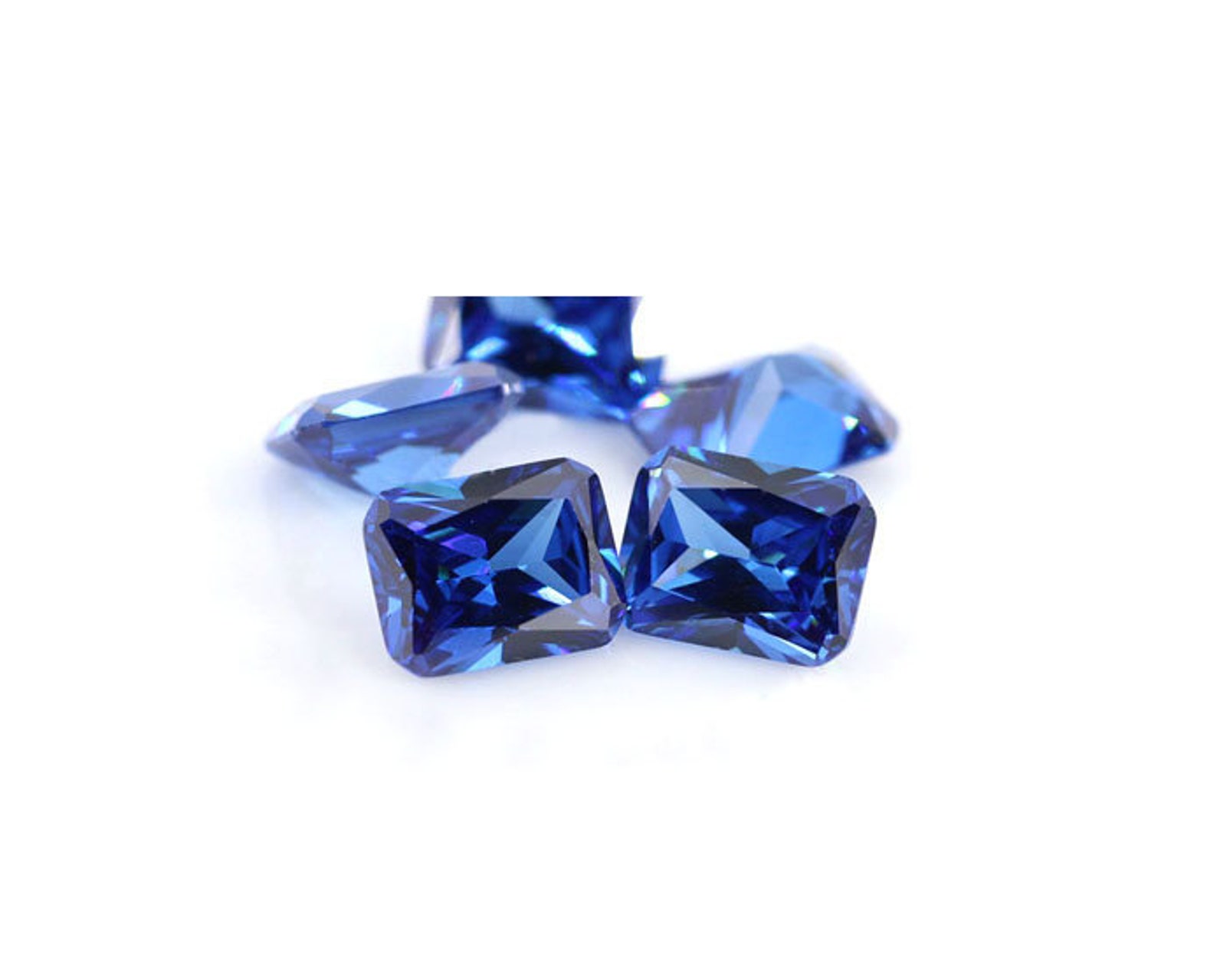 2-14mm Radiant Cut Loose Gemstone, Sapphire Blue Radiant, for Making ...