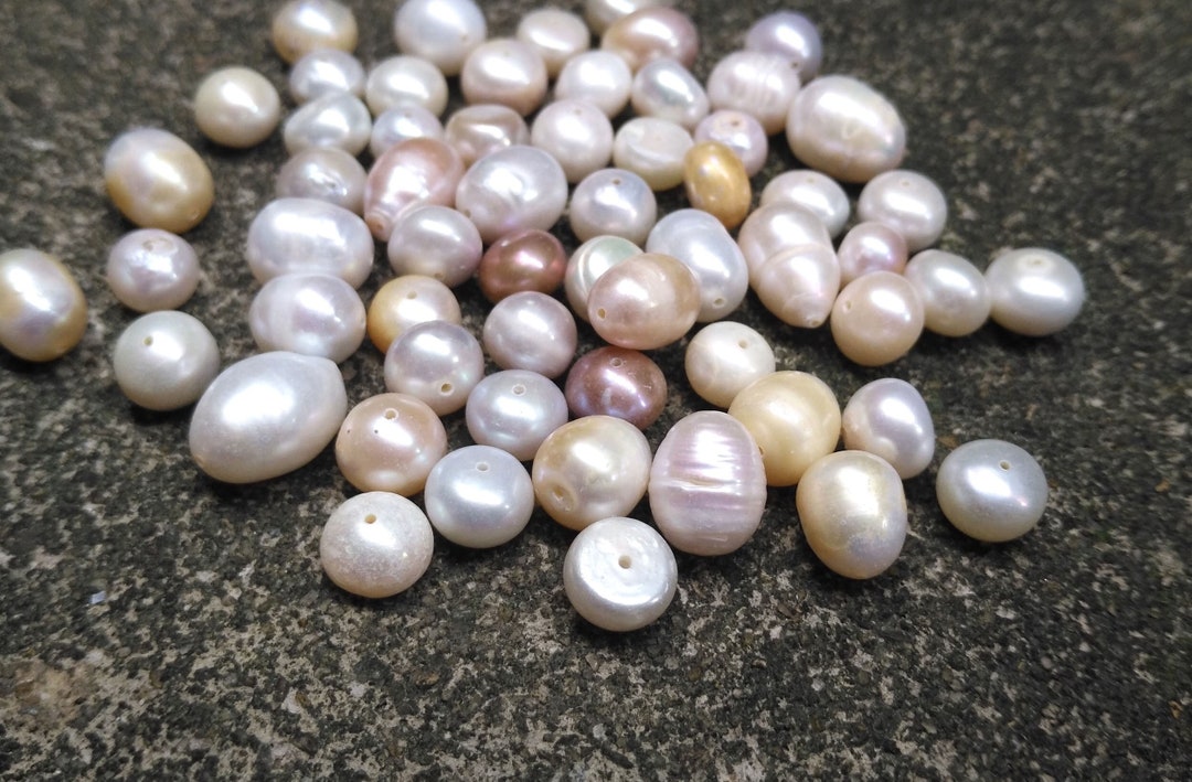 7-12mm Assorted Freshwater Pearls, Mix Pearls, Colors and Shapes ...