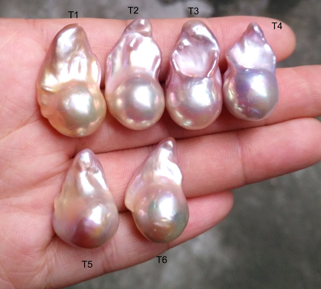 13-16x20-30mm Drop Baroque Pearl, Pink Lavender, Natural Pearl ...