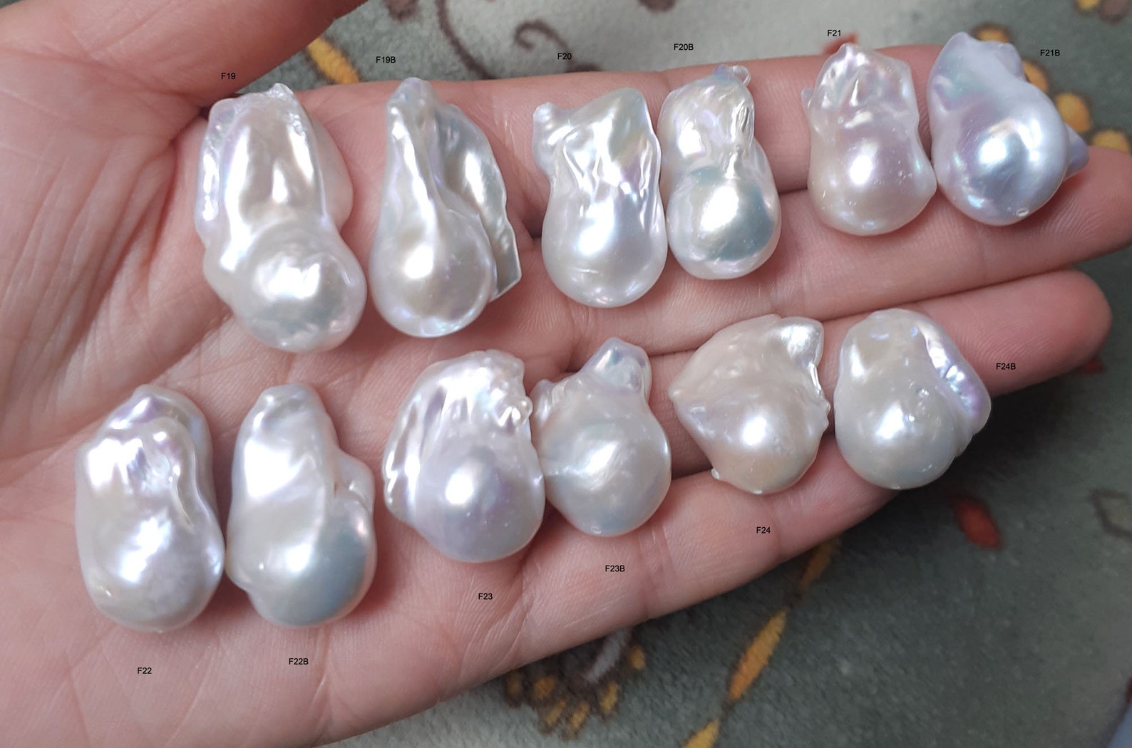 Super Large Pearl Beads White Baroque Pearl for Making - Etsy