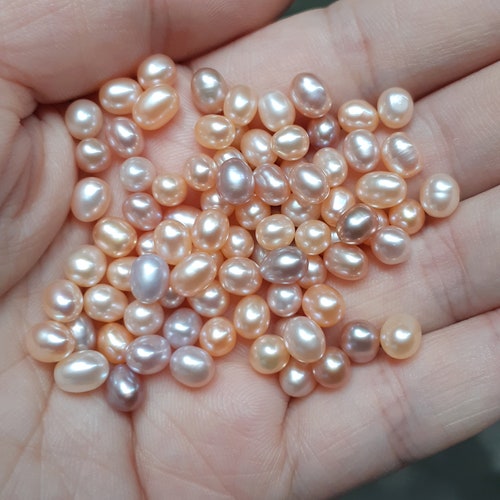 4-5mm Rice Pearls Undrilled Pearls No Hole Fancy Pearls - Etsy