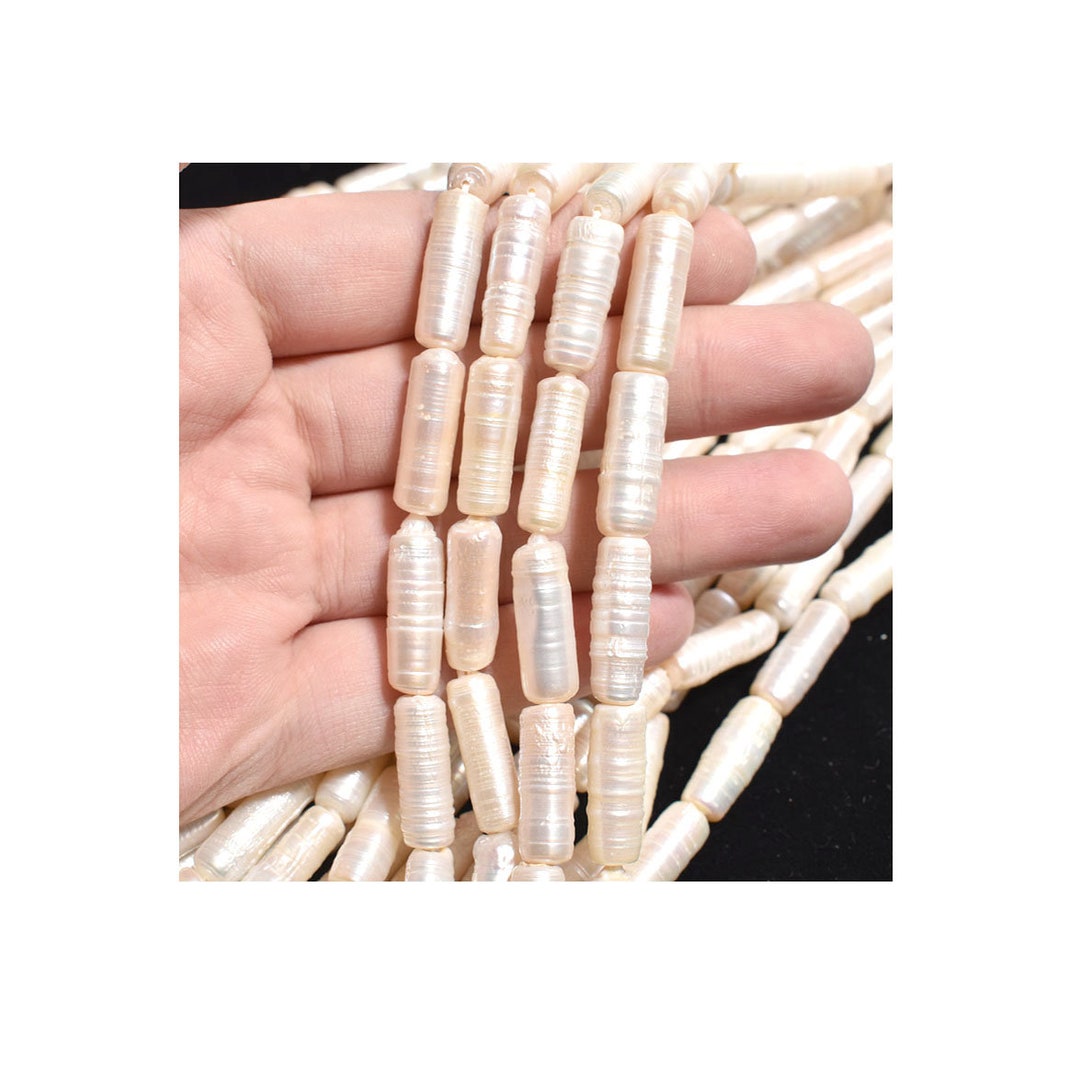 Long Pearls, Genuine Freshwater Pearls, Long Beads, 6-7mmx 17-20mm ...