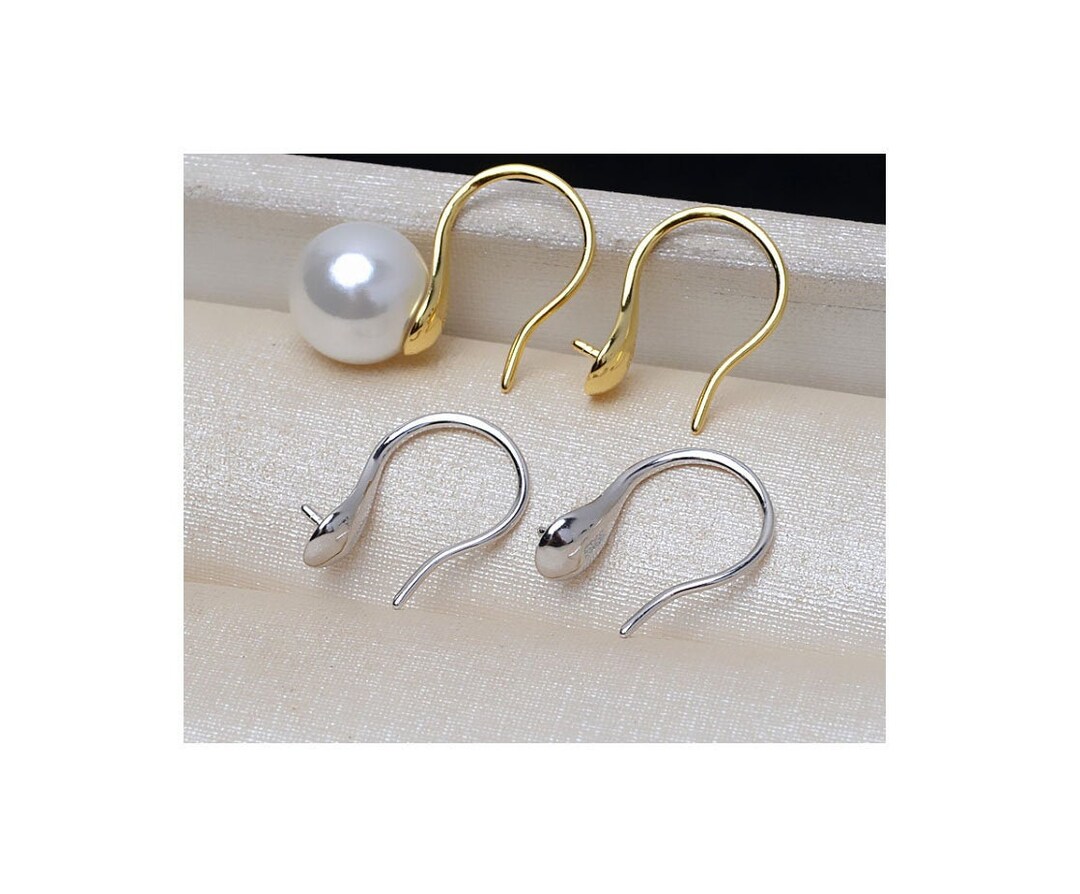Solid Sterling Silver, Gold Earring Findings, Solid 925 Sterling Ear ...
