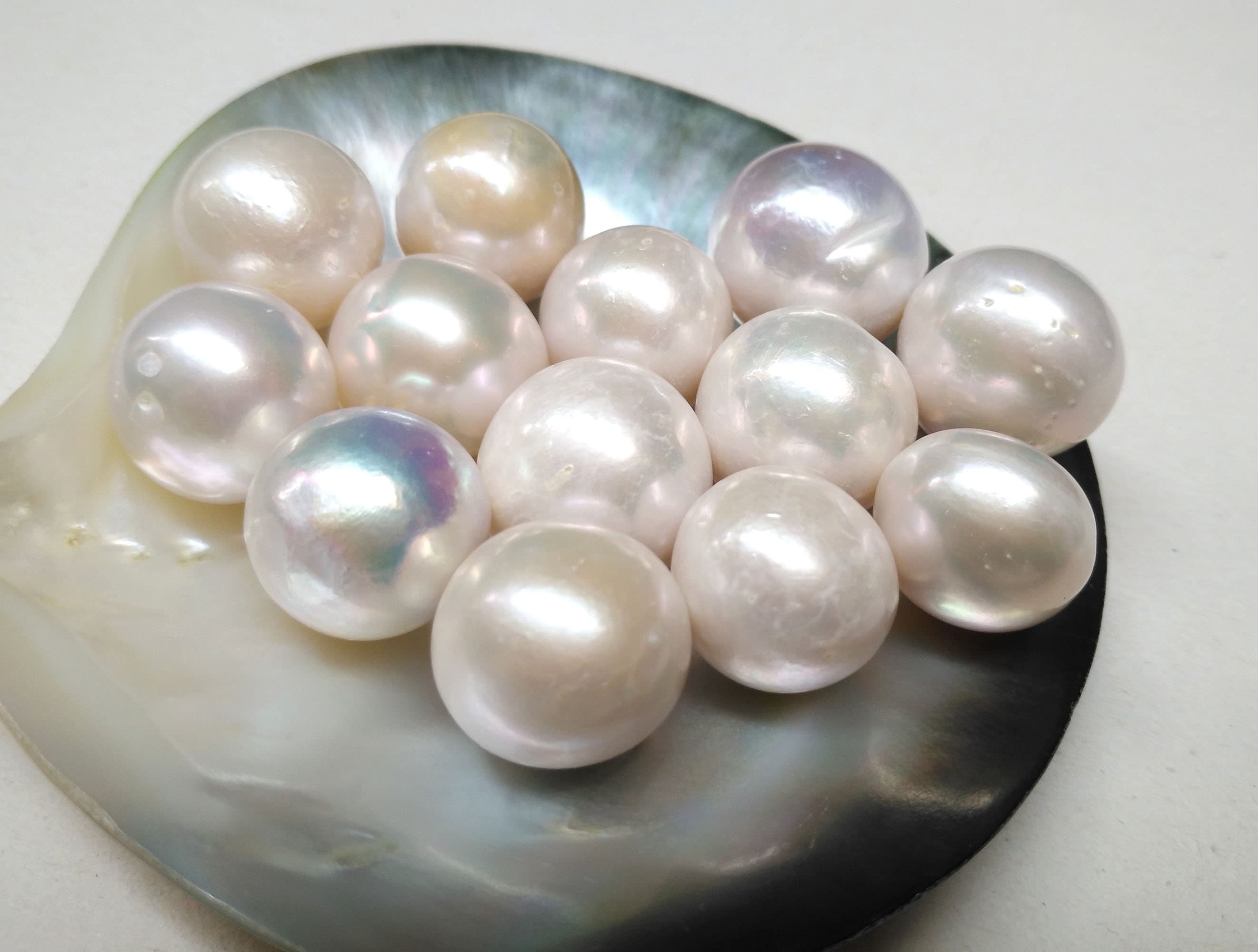 13-16mm Natural Pearl White Freshwater Pearl Undrilled - Etsy