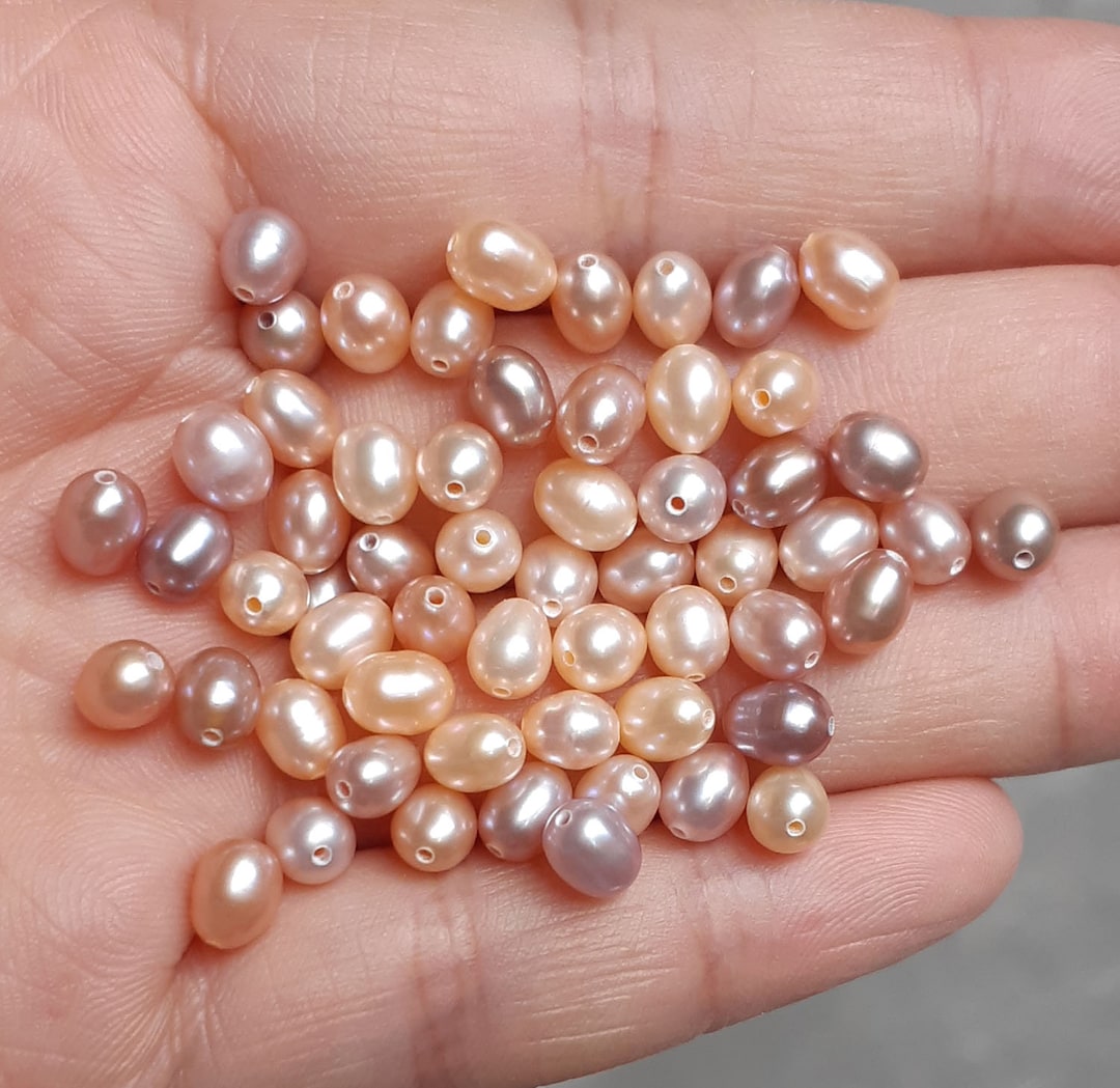 Véritable perle deau douce rose de lavande 4mm perles de - Etsy France
