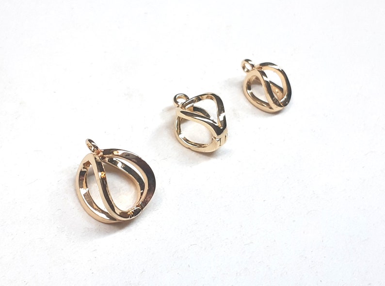 Cage Pendant, Small/medium/large Gold Plated Teardrop Cage Charm for ...