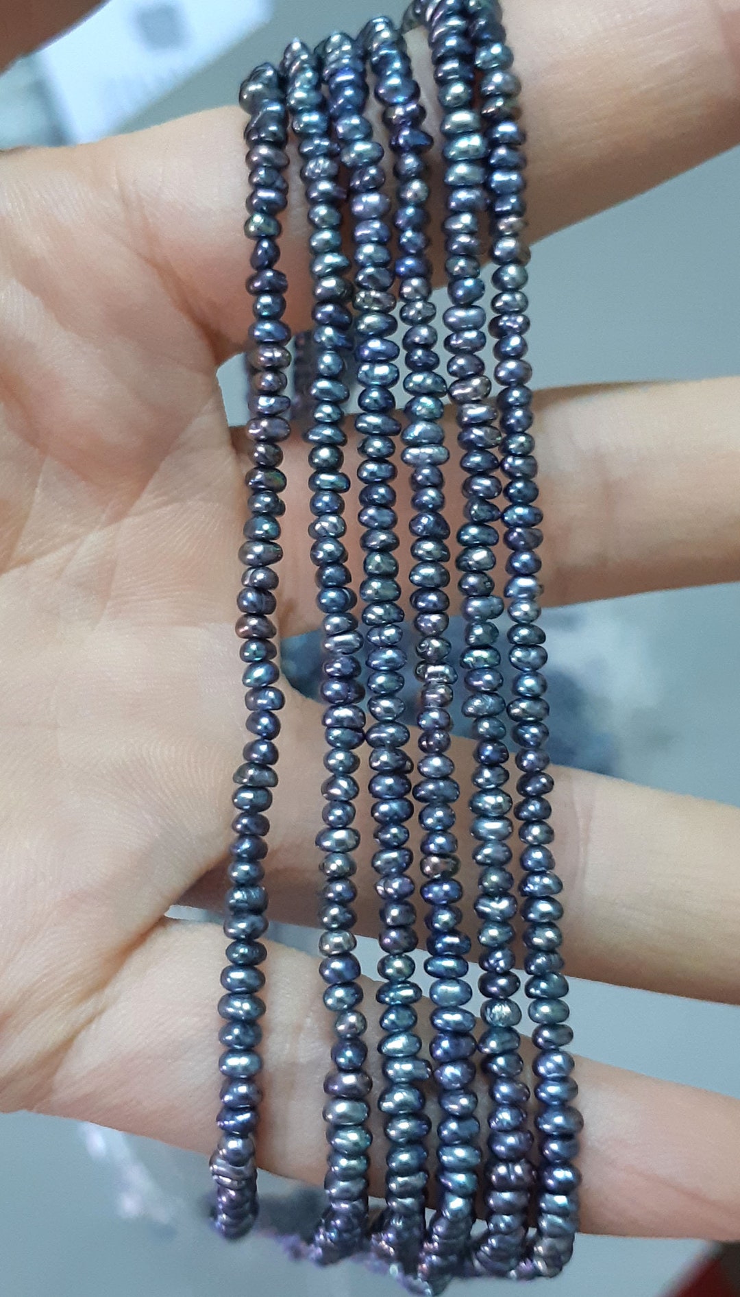2-3mm Seed Pearls, Loose Pearls, Peacock Small Pearl Beads, Natural ...