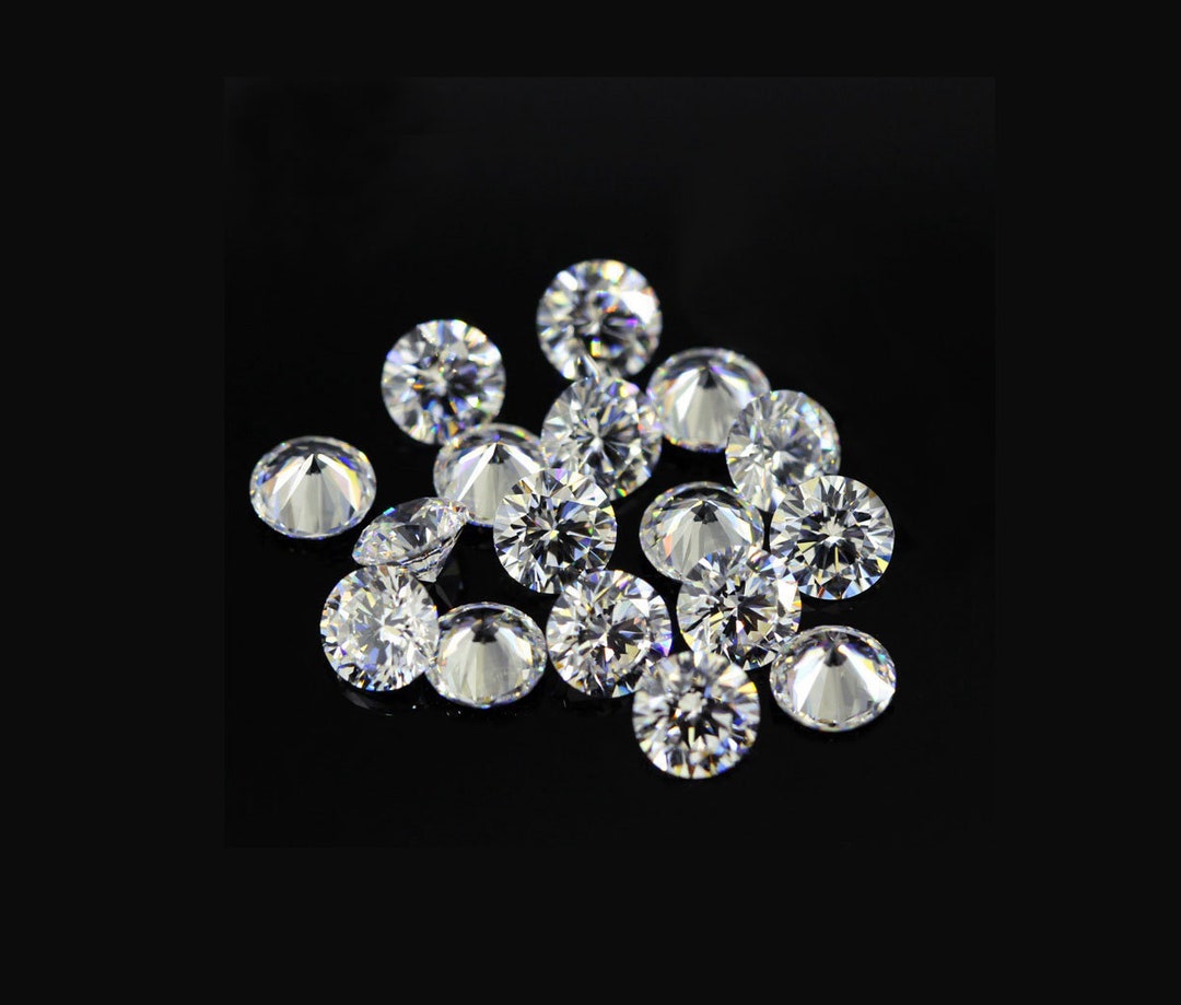 3mm Drilled Moissanite, Diamond Simulant, Loose Gemstone, Round ...