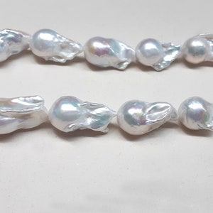14-20x 20-35mm AA+ Quality Huge Unique Fire Flameball Baroque Pearl ...