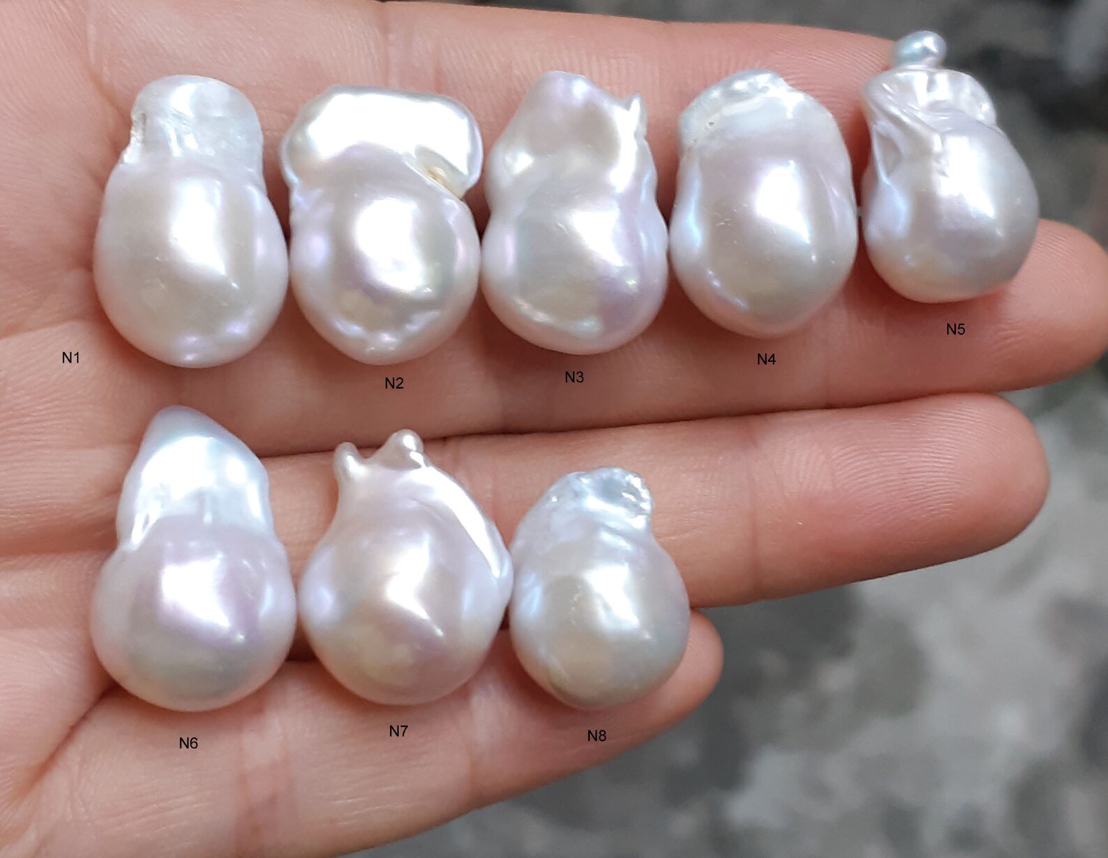 Natural Baroque Pearl 15-20x 18-30mm Freeform Shaped Baroque - Etsy