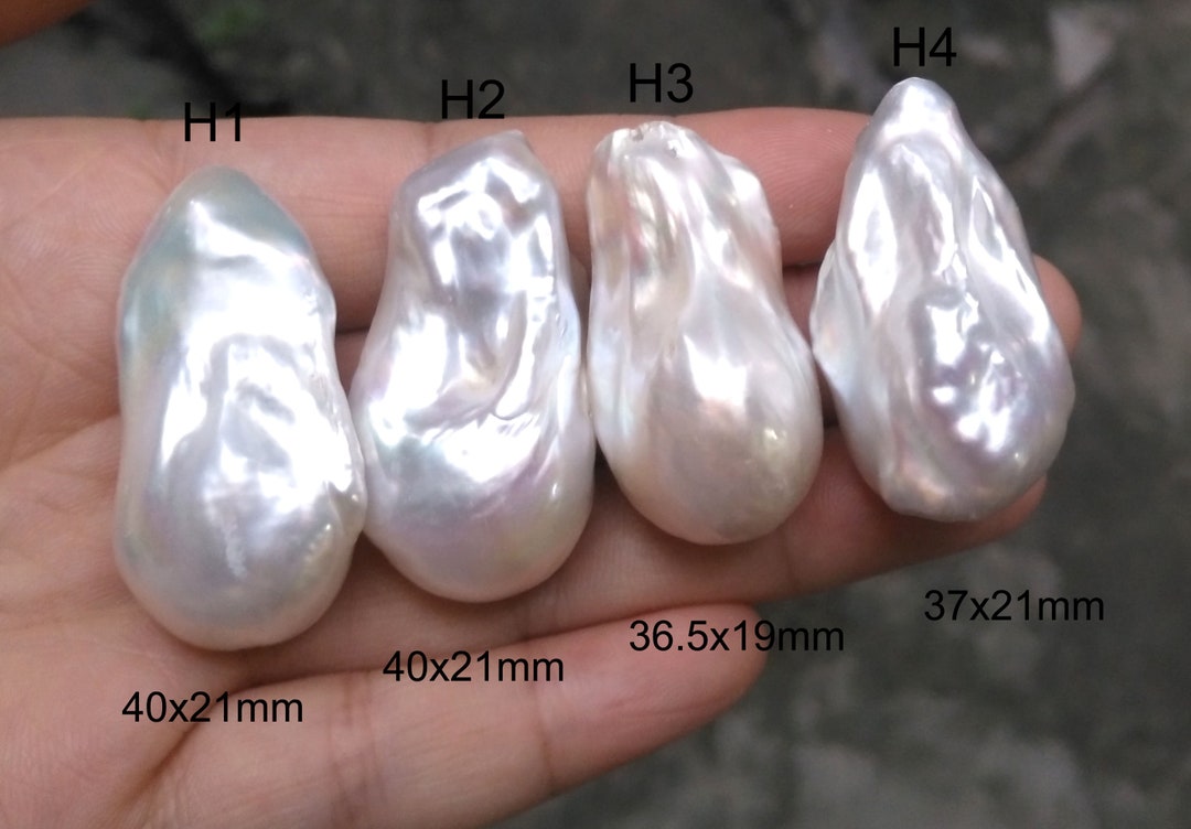 35-40mm Super Large Pearl Beads, White Baroque Pearl , for Making ...