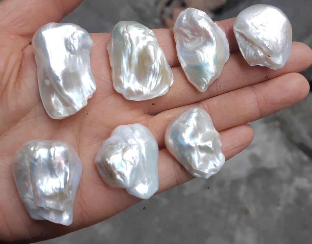 15-25mm Large Baroque Pearls, Natural White Pearls, Irregular Shape ...