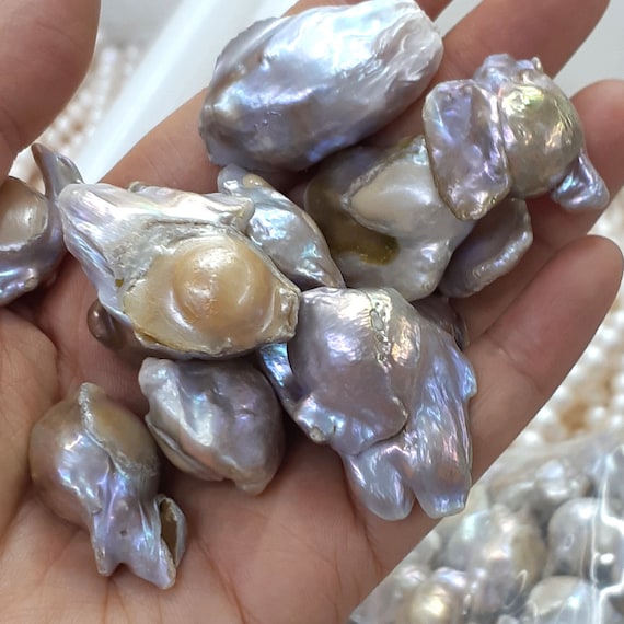 13 40mm Large baroque pearl loose edision pearls undrilled huge pearl beads freeform pearl high luster PB072