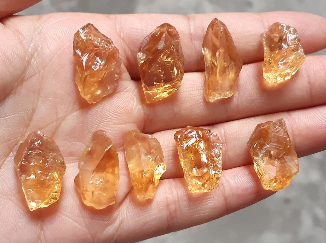 11-16x 18-25mm Genuine Citrine, Raw Citrine, Rough Citrine, Loose ...