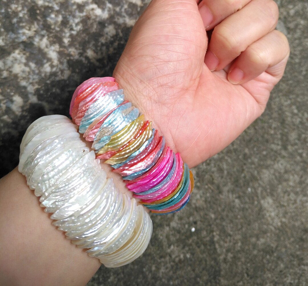 White Chip Shell Strand Irregular Shell Slice PB1431 - Etsy