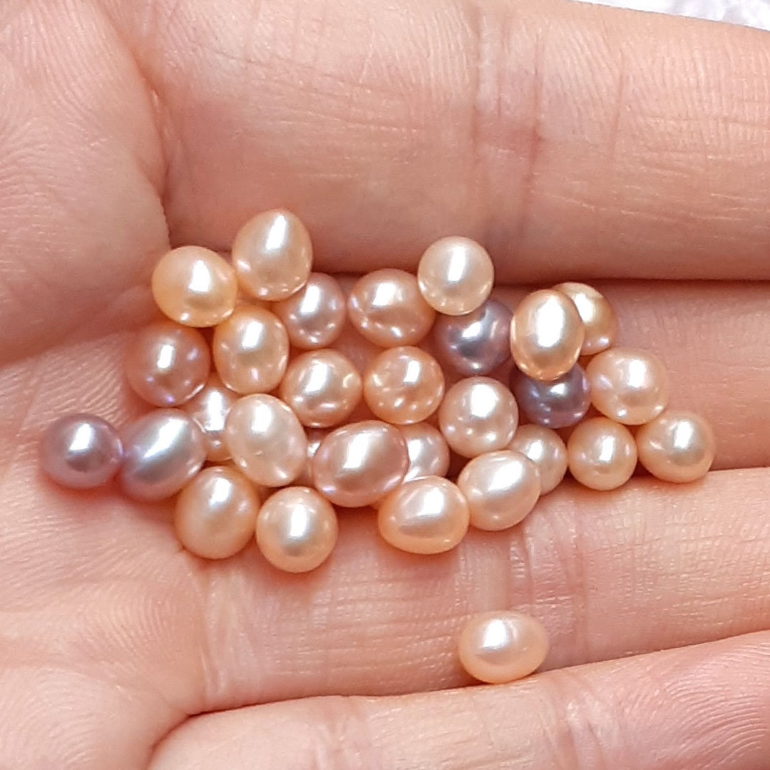 4-5mm Fancy Pearls, Rice Pearls, NOT Drilling Pearls, No Hole, , Small ...