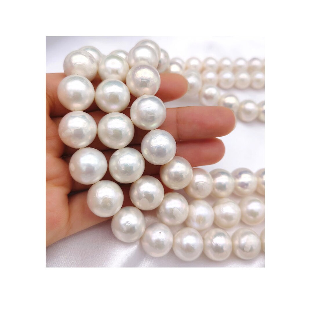 12-13mm Freshwater Large Round Pearl off Round Potato Pearl Natural ...