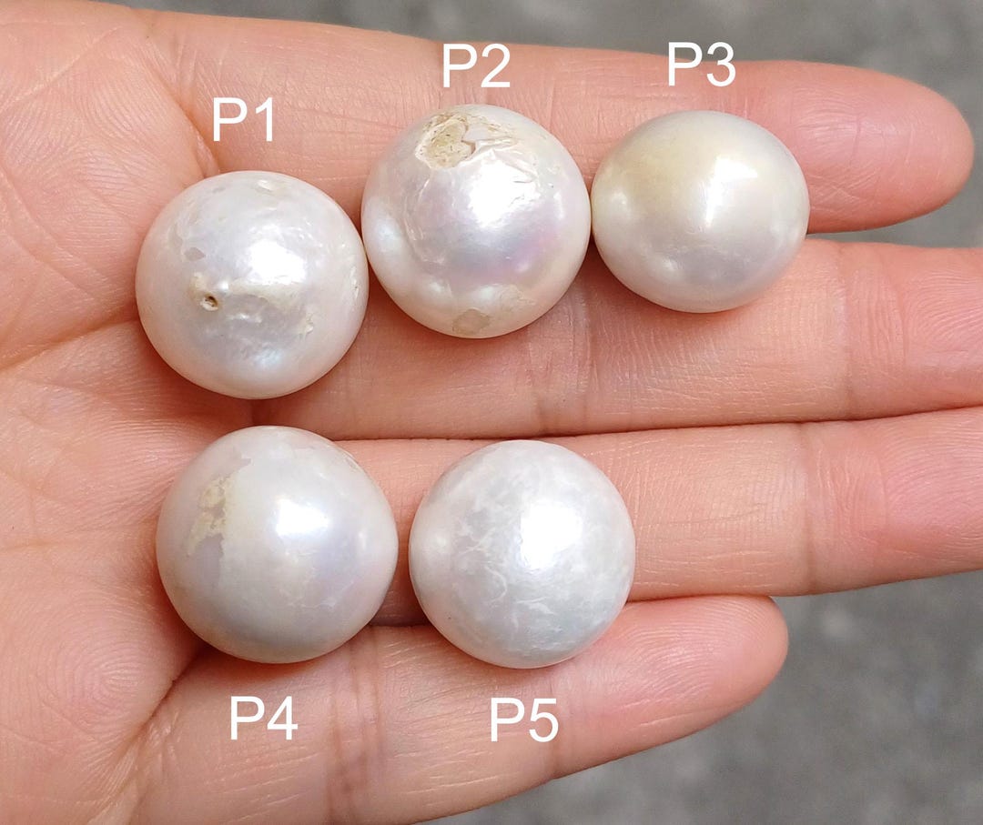 16.5-17.5mm Large Edison Pearls, Natural White Pearls, off Round Pearl ...