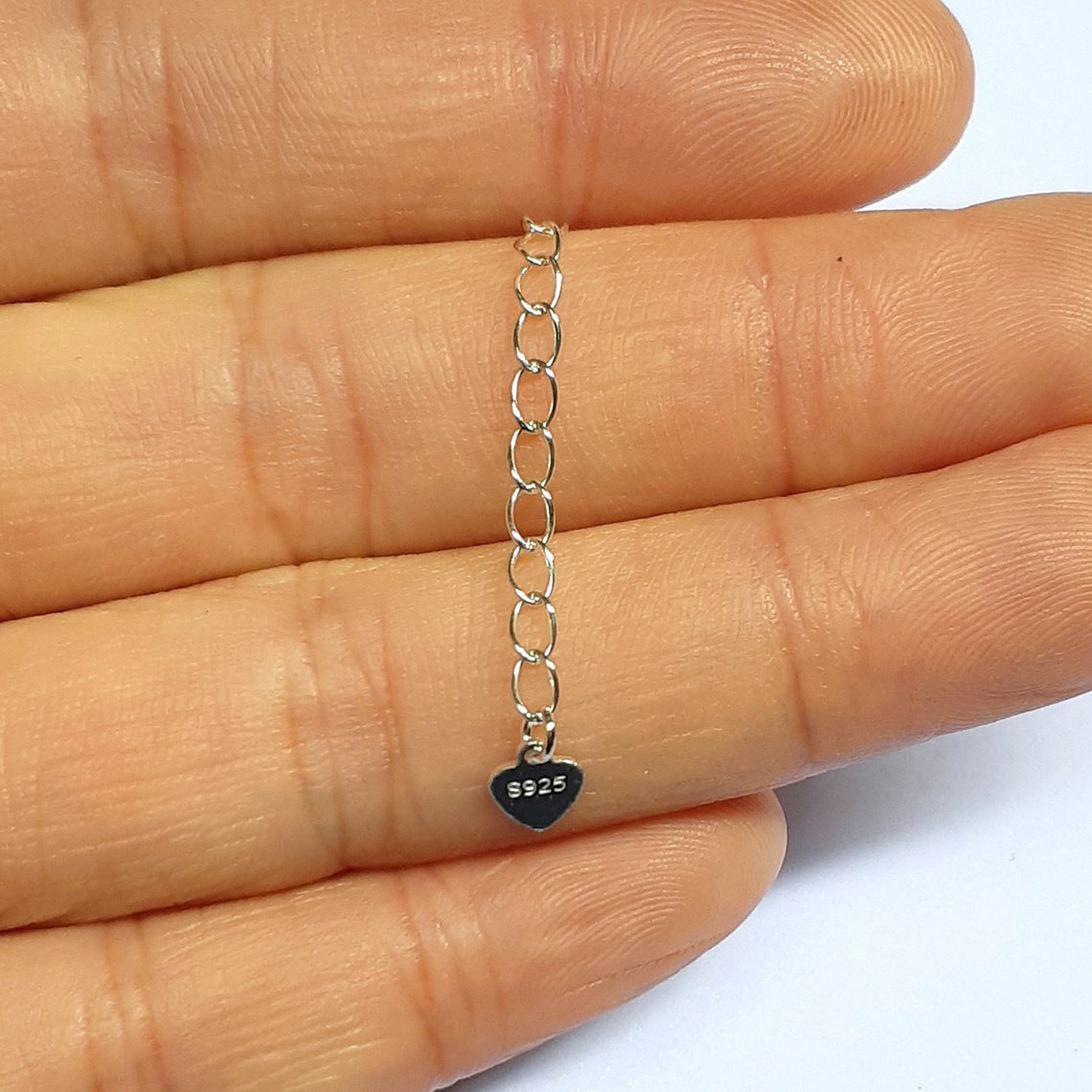 925 Sterling Silver Chain Extender Necklace Extension | Etsy