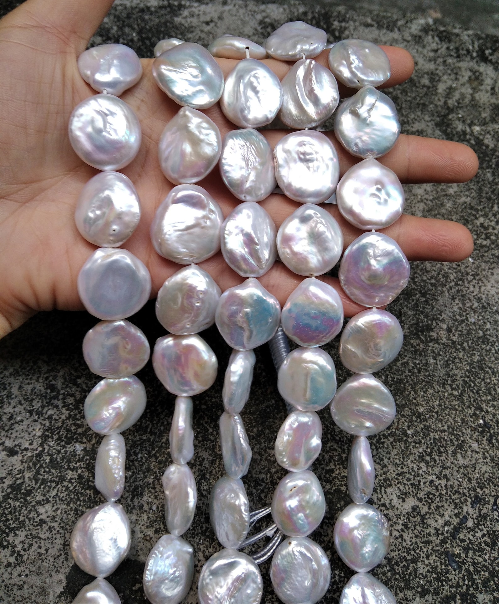 20-22mm Large Keshi Pearls,big Size Baroque Pearls, Teardrop Shape ...