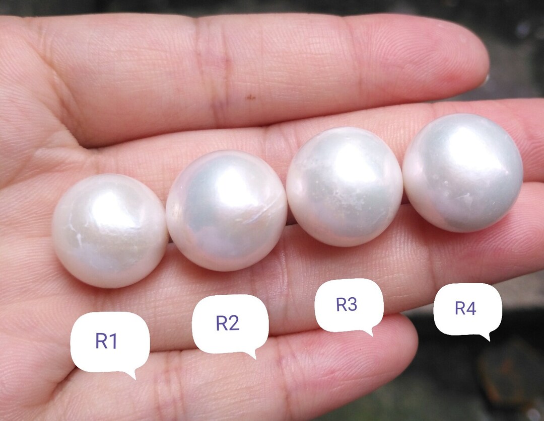 15-16.5mm Large Edison Pearls, Natural White Pearls, Near Round Pearl ...