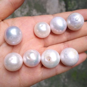 14-16mm Large Edison Pearls, Natural White Pearls, off Round Pearl ...