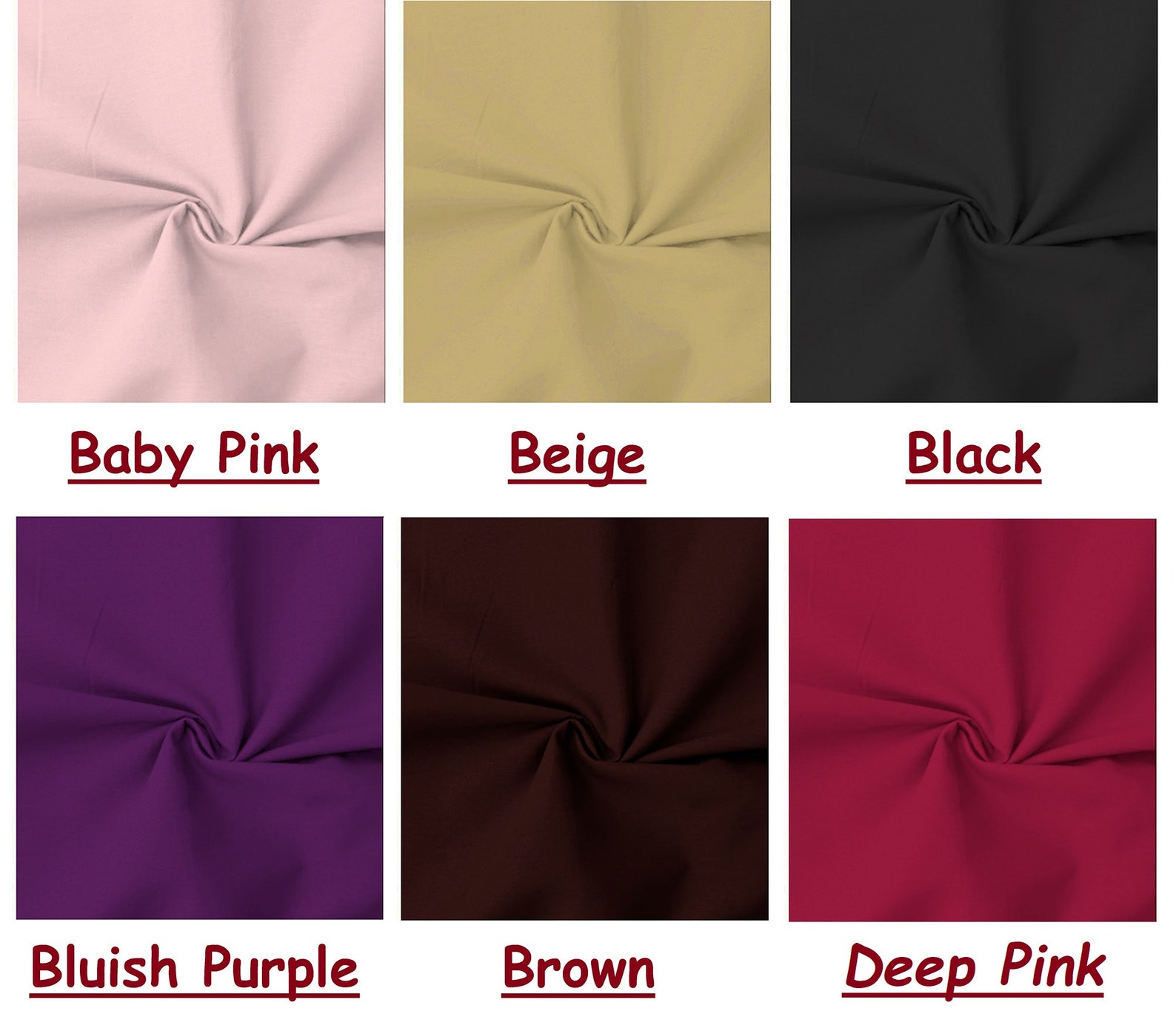 100% COTTON PLAIN COLORS Fabric From India Material Sewing - Etsy