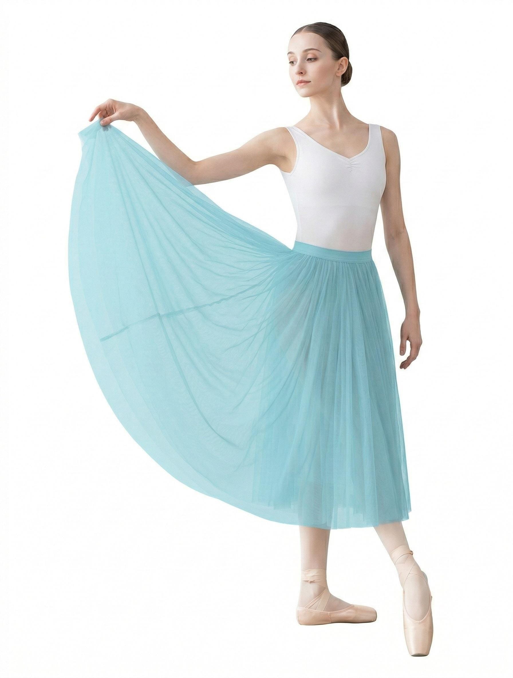 Chiffon Ballet Skirt: Full Circle Sheer Dance Skirt - Etsy